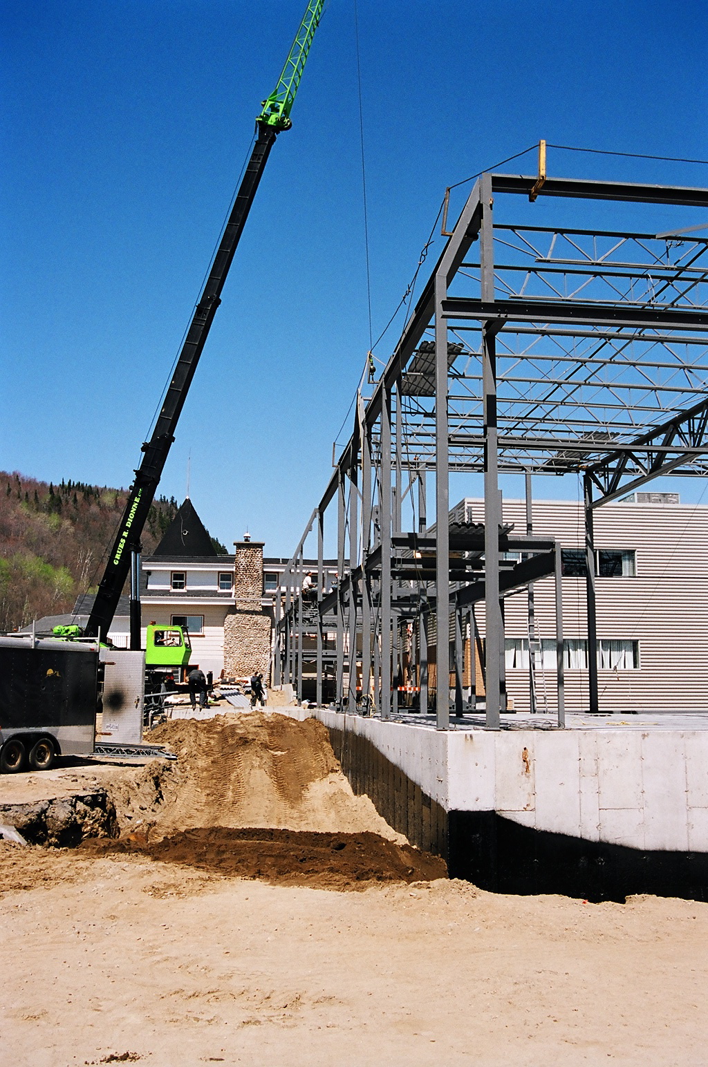 Construction du nouveau pavillon
